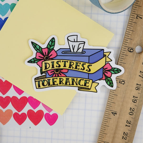 DBT Sticker: Distress Tolerance – lindsaybraman