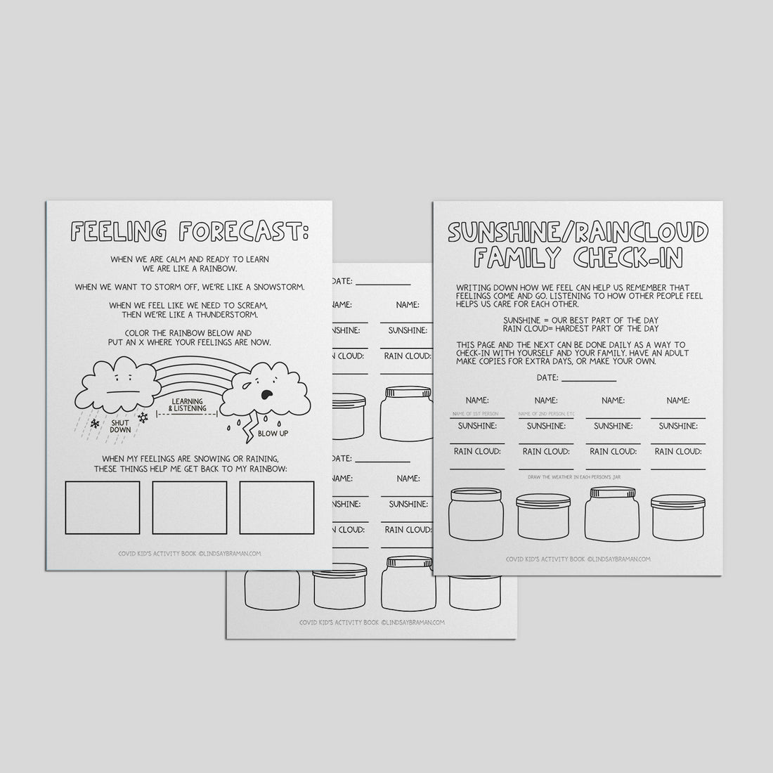 Printable PDF Download: Feeling Forecast | Emotional Regulation Teachi ...